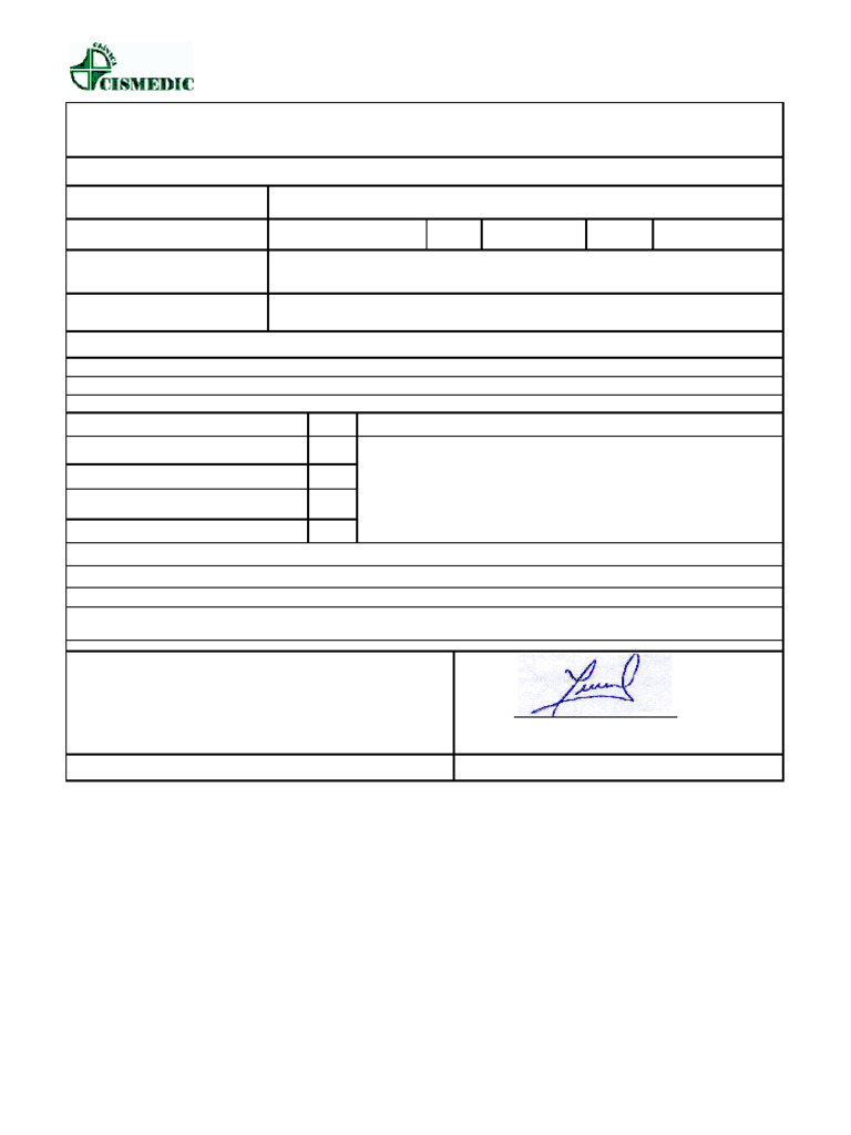 Certificado Médico: Cruz Coronado David | PDF