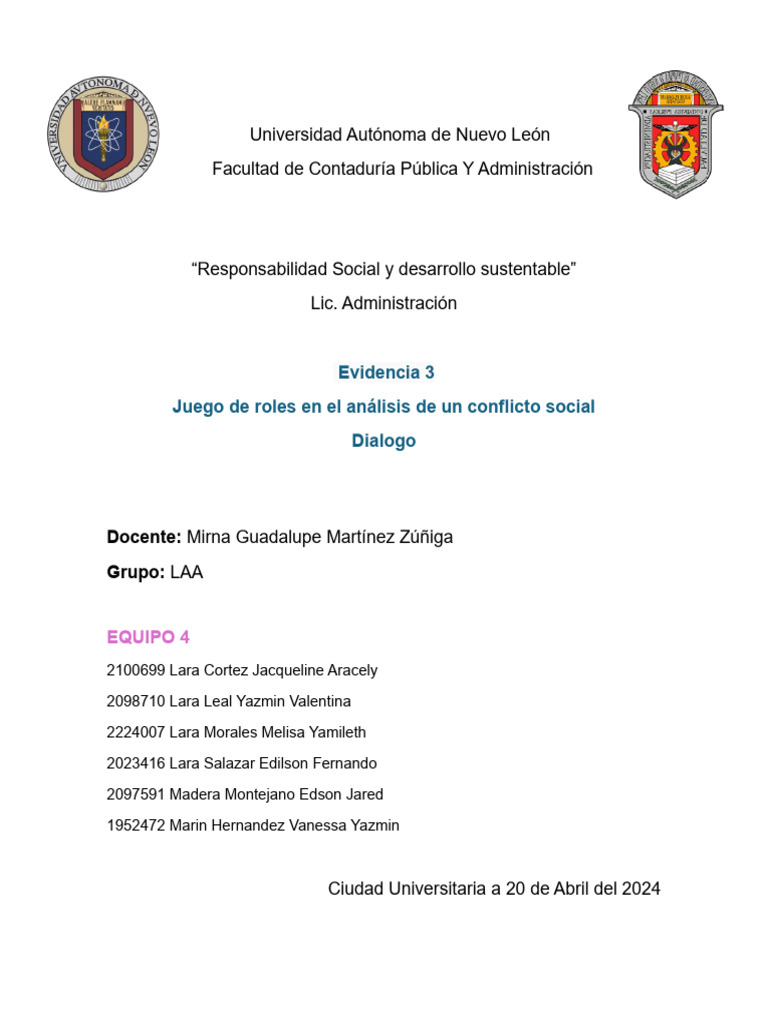 EV3-RSyDS LAA - EQ4 | PDF | Agua | Sustentabilidad