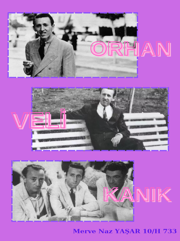 ORHAN VELİ KANIK Kapak Tasarımı | PDF