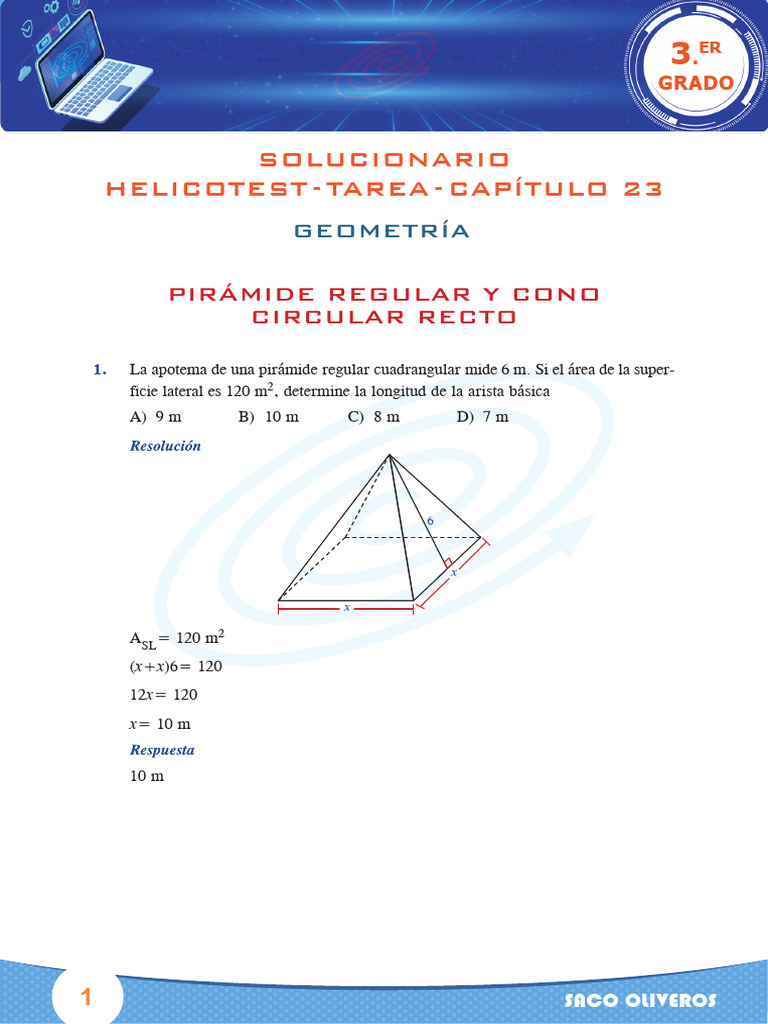 3_Geom_3°_Cap_23_Sol_Tarea_24 | PDF | Objetos geométricos | Politopos