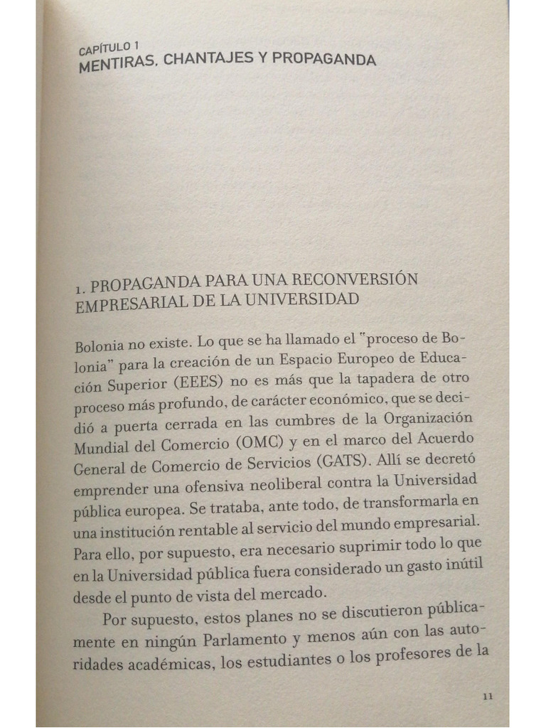 El Plan Bolonia | PDF
