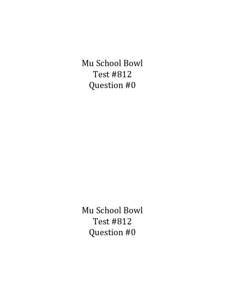 mu_bowl_0 | PDF | Mathematical Concepts | Elementary Mathematics