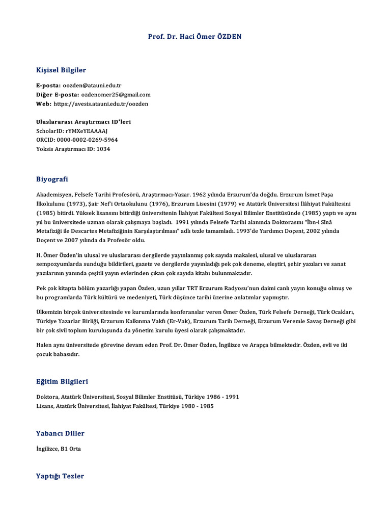 Haci Ömer ÖZDEN | PDF