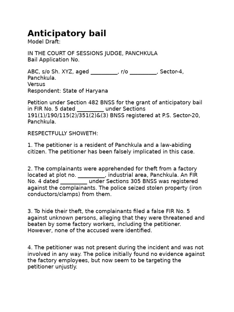 Anticipatory bail | PDF