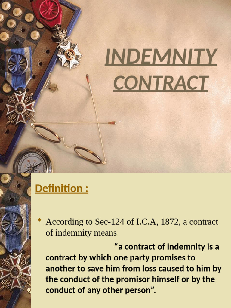 Understanding Indemnity Contracts Explained | PDF | Indemnity | Law Of ...