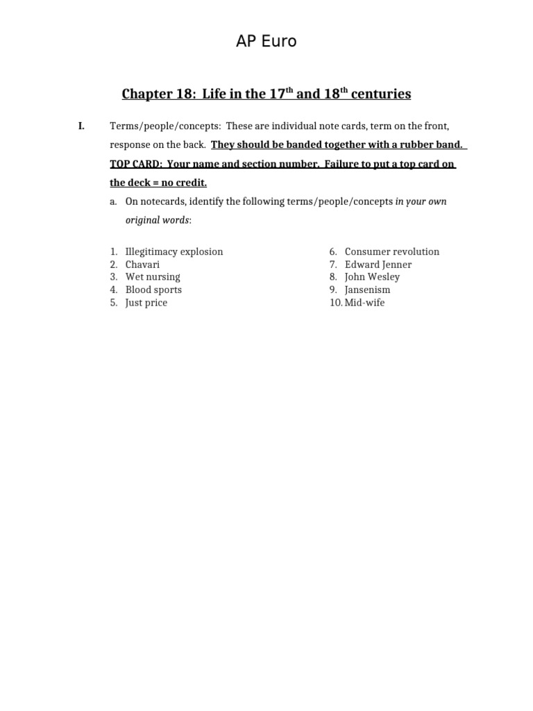 AP Euro Study Guide | PDF