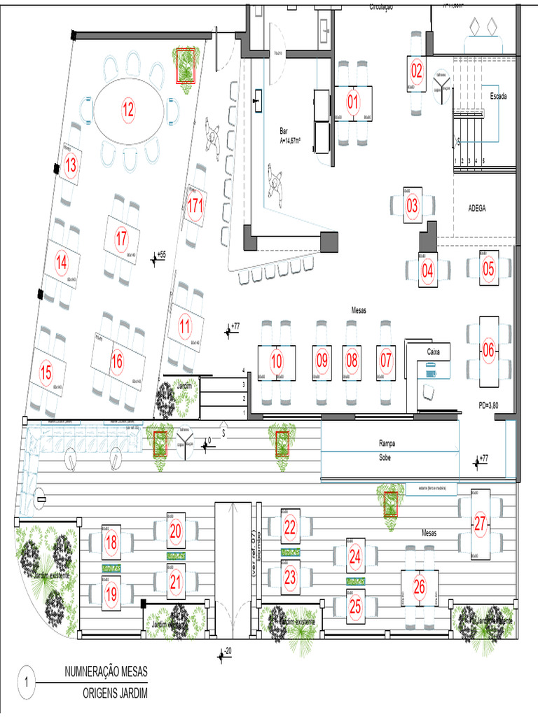 Mesas Numeradas Origens A3 | PDF