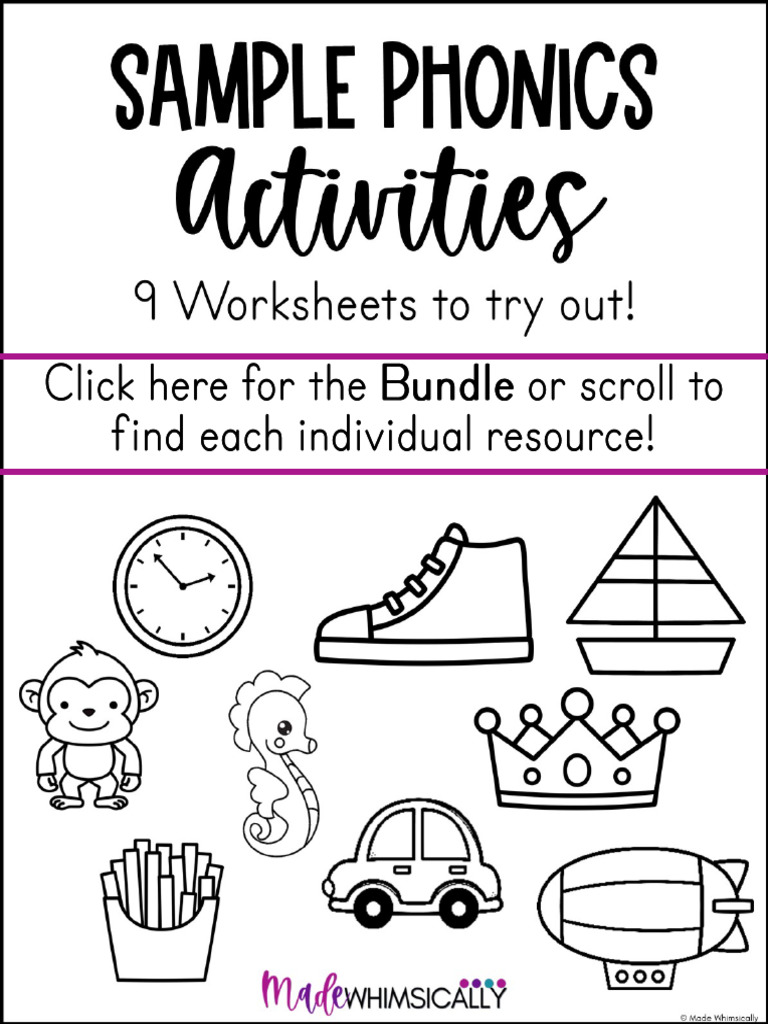 FREEPhonicsWorksheetsLongVowelsRVowelsBlendsDigraphsSORaligned 1 | PDF