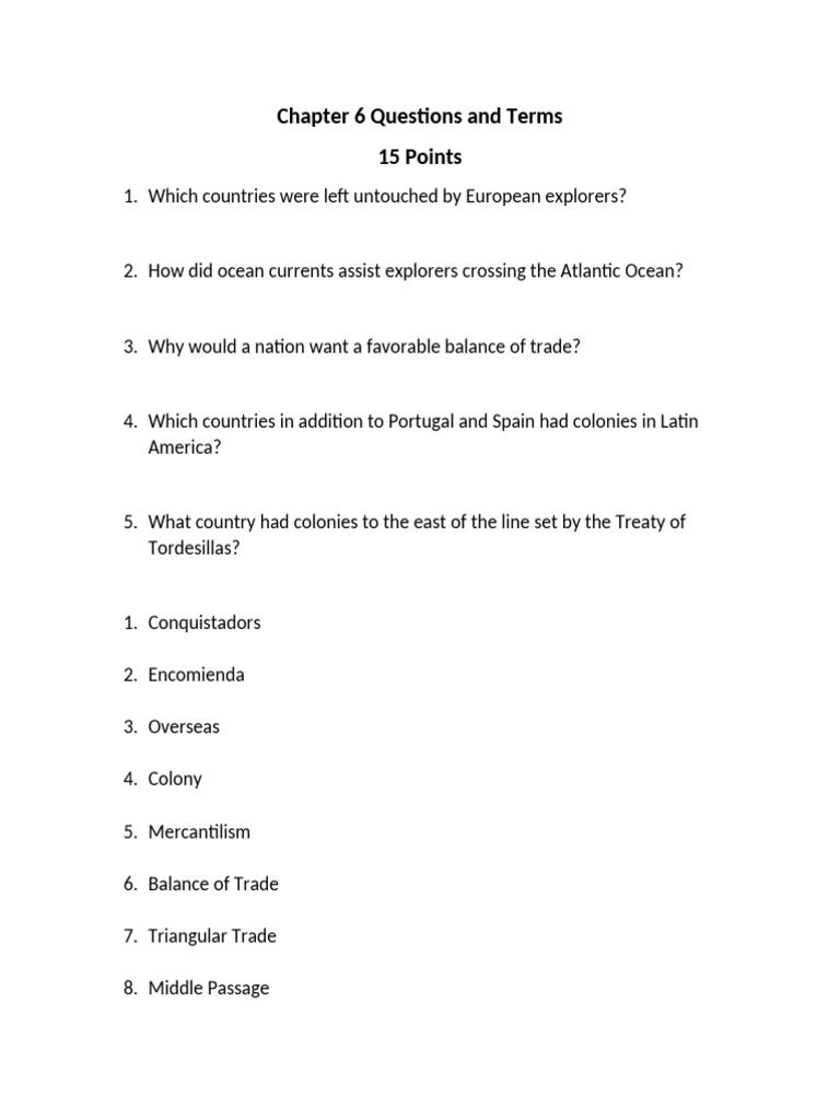 Exploration and Colonization Quiz | PDF