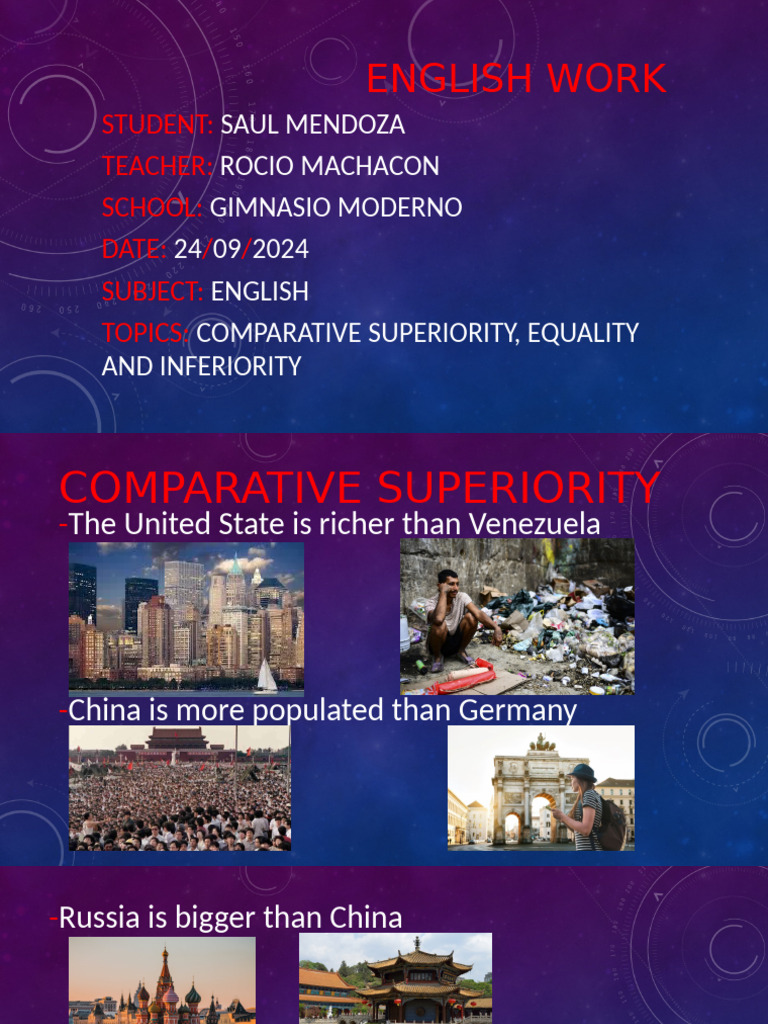 English Comparatives Study Guide | PDF