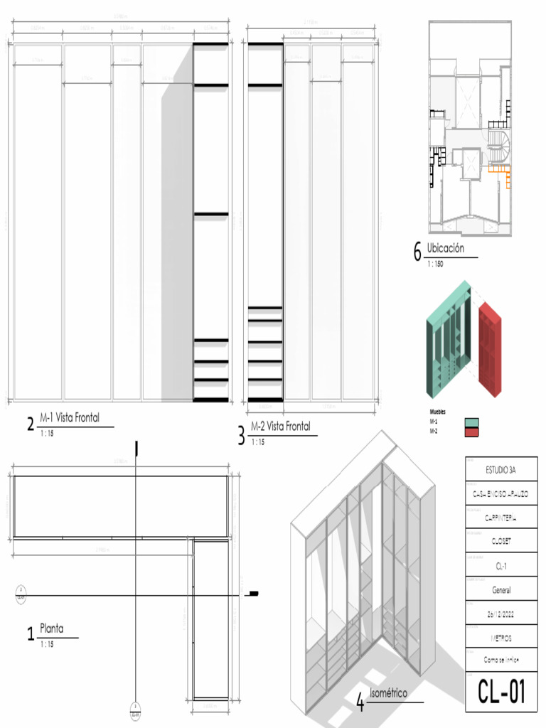 Closets | PDF | Dibujo técnico | Gráficos de computadora