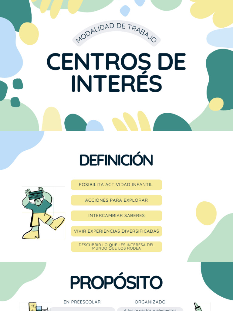 Centros de Interés en Preescolar | PDF | Conocimiento | Experiencia