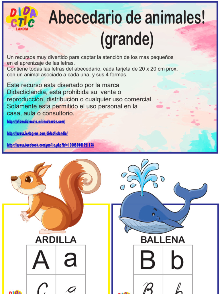 Abecedario de Animales para Niños | PDF