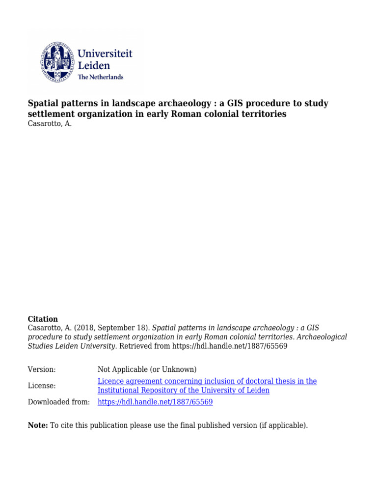Spatial Patterns in Landscape Archaeology_a GIS Procedure to Study ...