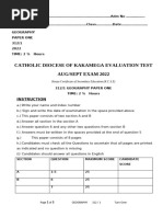 KCSE 2024 Geography Paper 1 With Answers | PDF | Volcano | Glacier