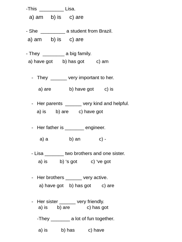 English Grammar Quiz: Fill in the Blanks | PDF