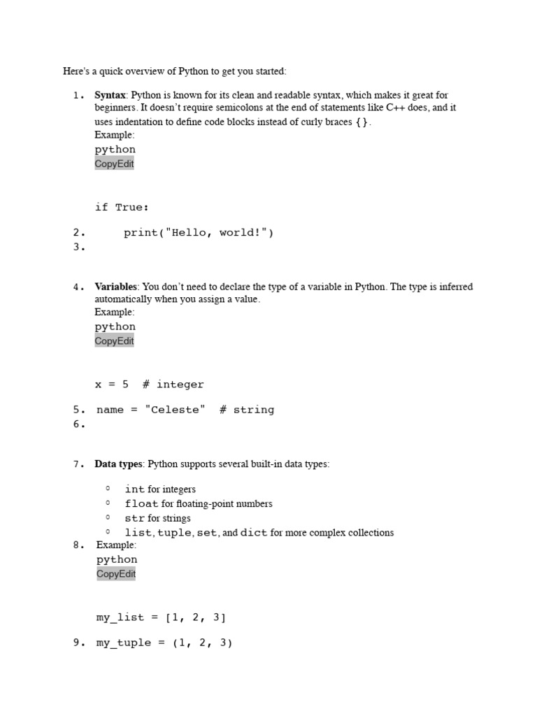 Python | PDF | Python (Programming Language) | Programming Paradigms Python | PDF | Python (Programming Language) | Programming Paradigms