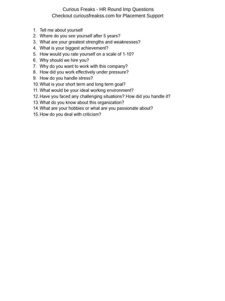 HR Questions (1) - Output | PDF