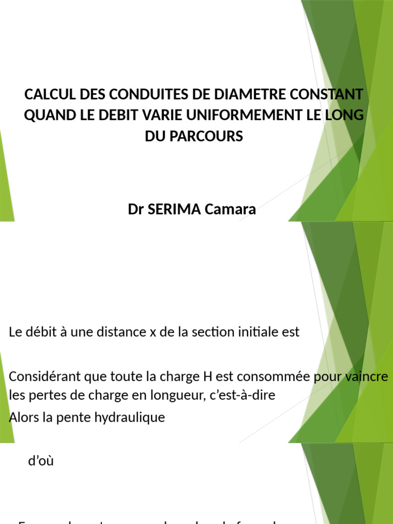 Calcul Du Debit Transit | PDF