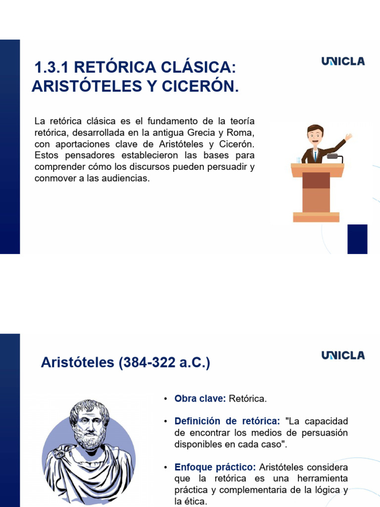 Retórica Clásica: Aristóteles y Cicerón | PDF | Retórica | Epistemología