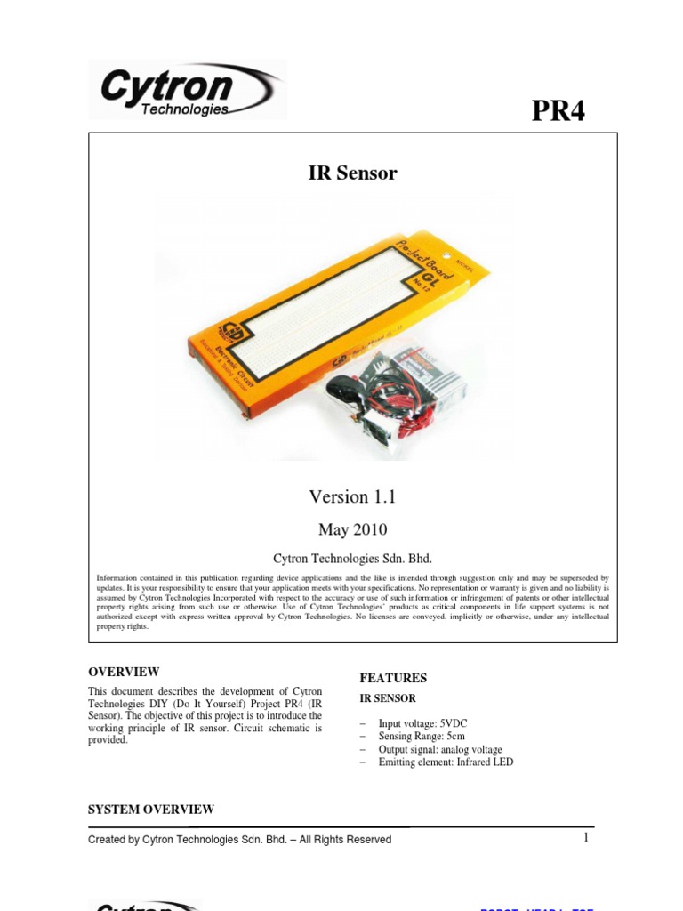 Ir Sensor | PDF | Infrared | Electronic Circuits