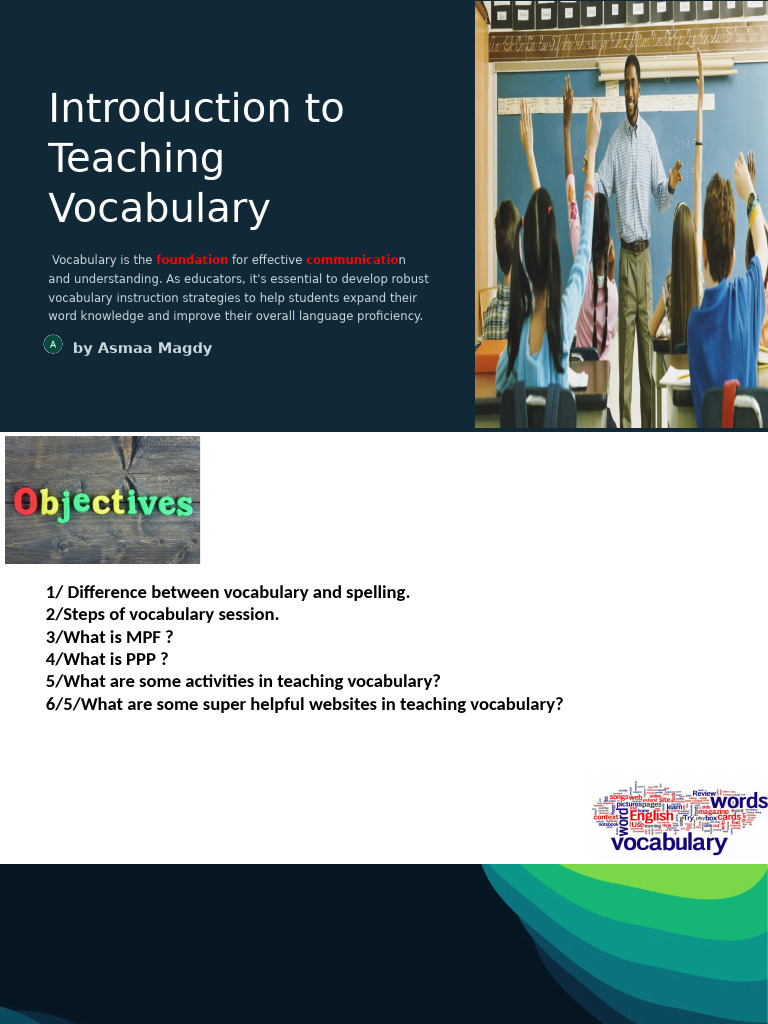 Vocabulary Teaching Strategies Guide | PDF | Vocabulary | Breads
