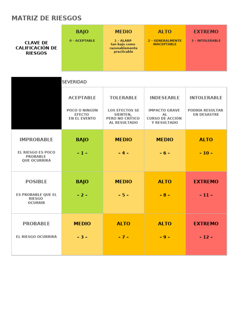 Matriz de Riesgo (2) | PDF