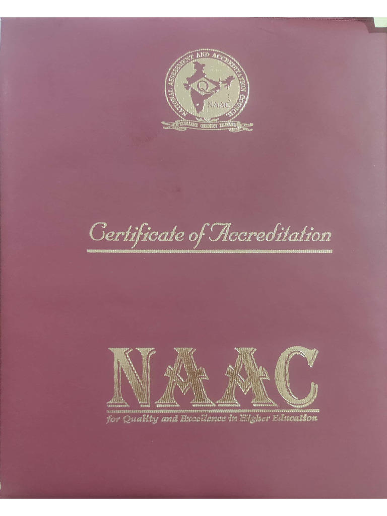 NAAC Certificate of Accrediation RKDF University Bhopal | PDF