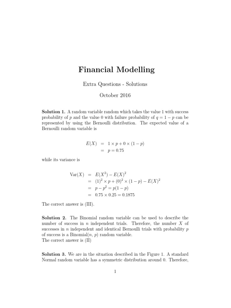 ExtraExercises - Solutions | PDF | Normal Distribution | Variance