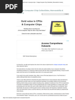 Gold Content List in CPU Chips | PDF | Integrated Circuit | Central Processing Unit