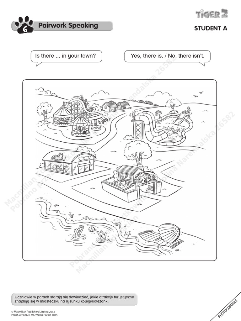 Tiger 2 TRF Unit 6 Pairwork Speaking Worksheets | PDF