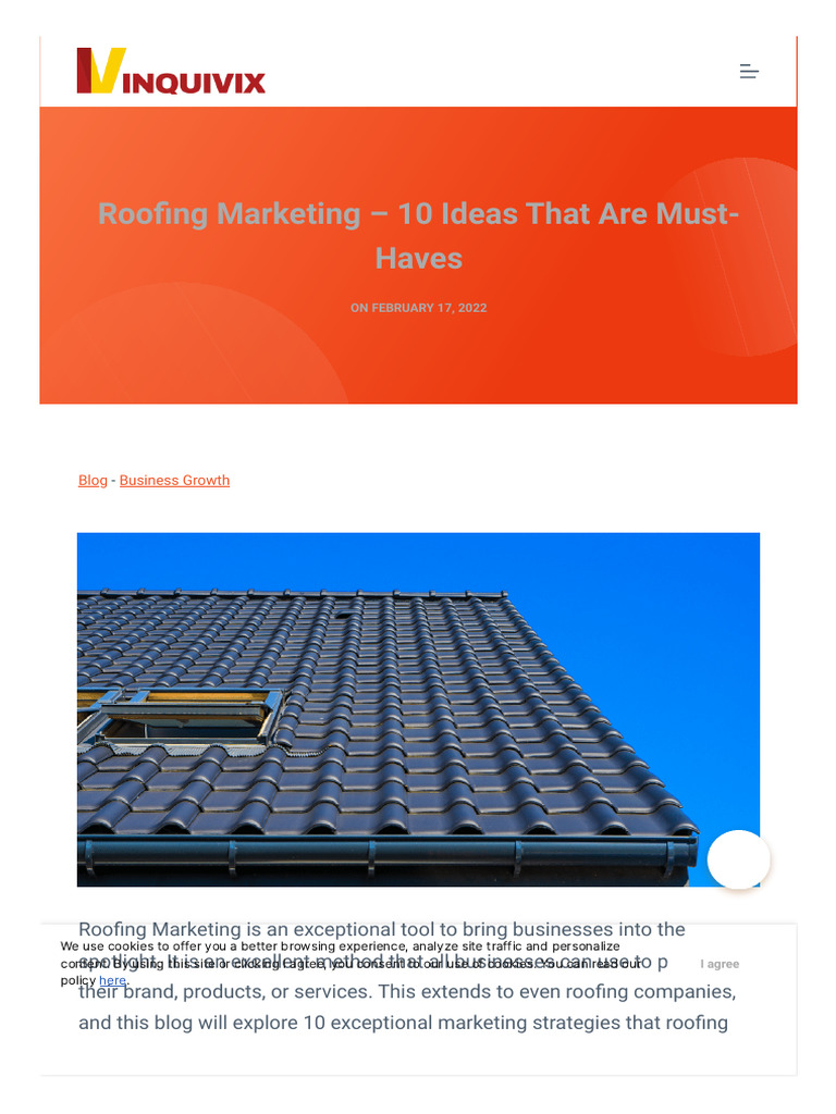 Roofing Marketing - 10 Ideas That Are Must-Haves | PDF | Marketing ...