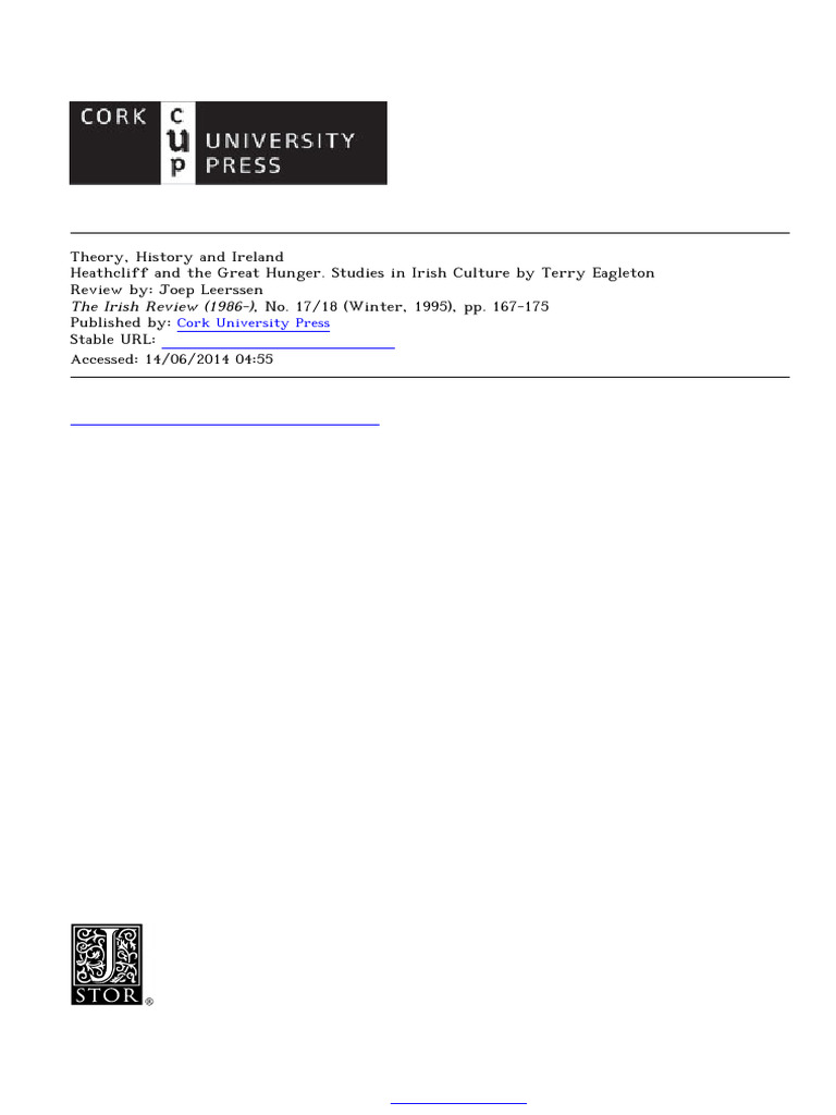 Joep Leerssen- Theory, History and Ireland | PDF | Antonio Gramsci ...