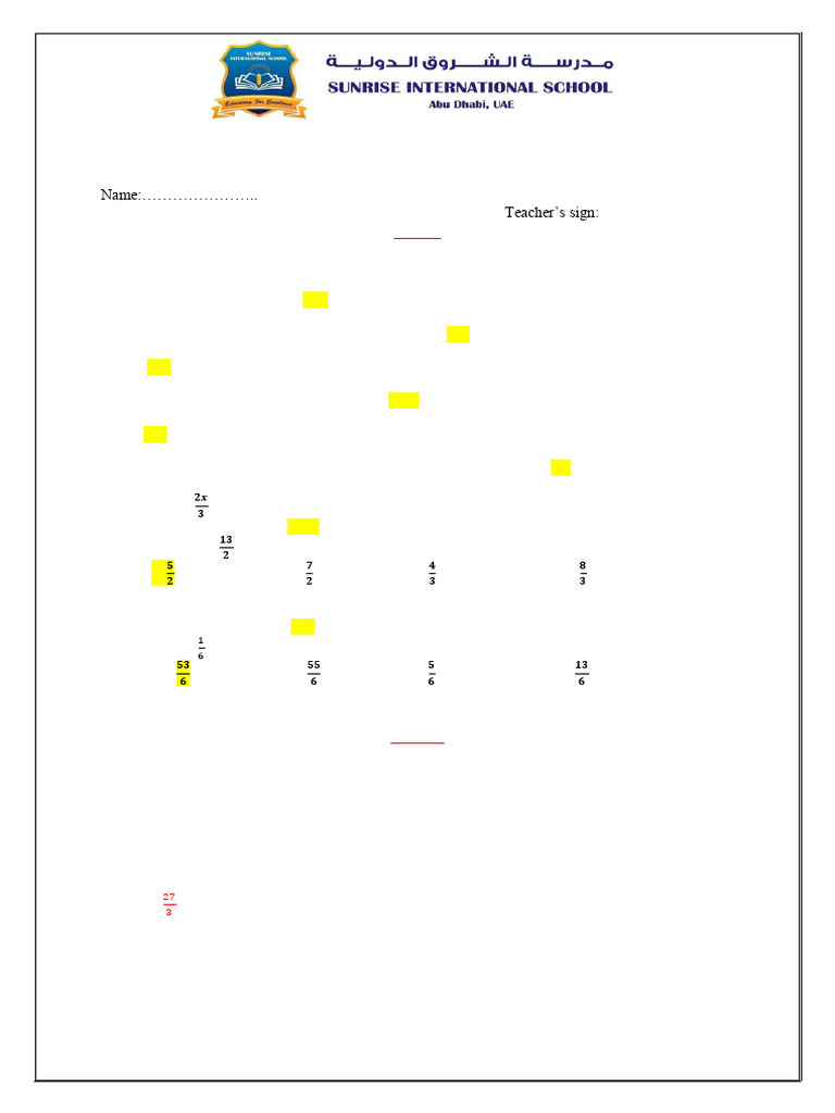 GR 7 Simple Equations WS Ans | PDF | Length | Mathematics