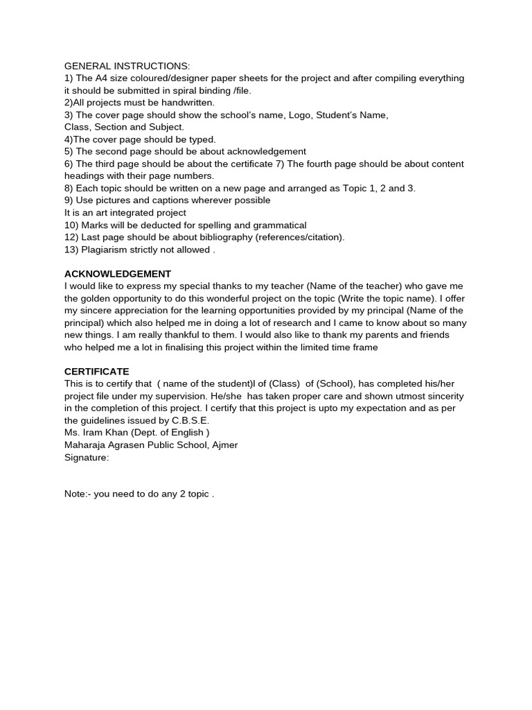 Class 12 Project | PDF