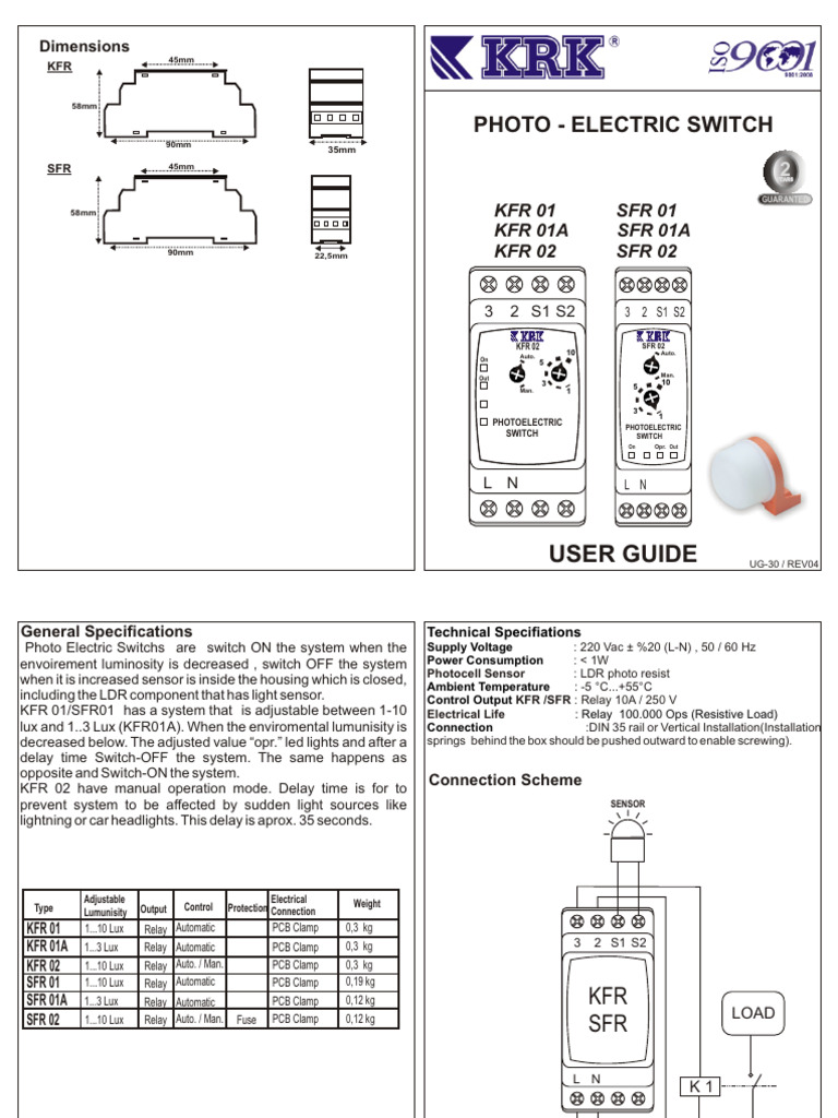 KFR SFR Eng 20190625 170422 | PDF | Electrical Engineering | Electricity