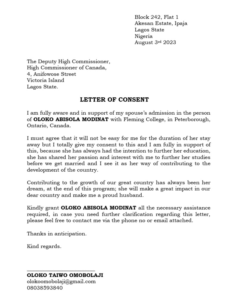 Oloko Consent Correct | PDF