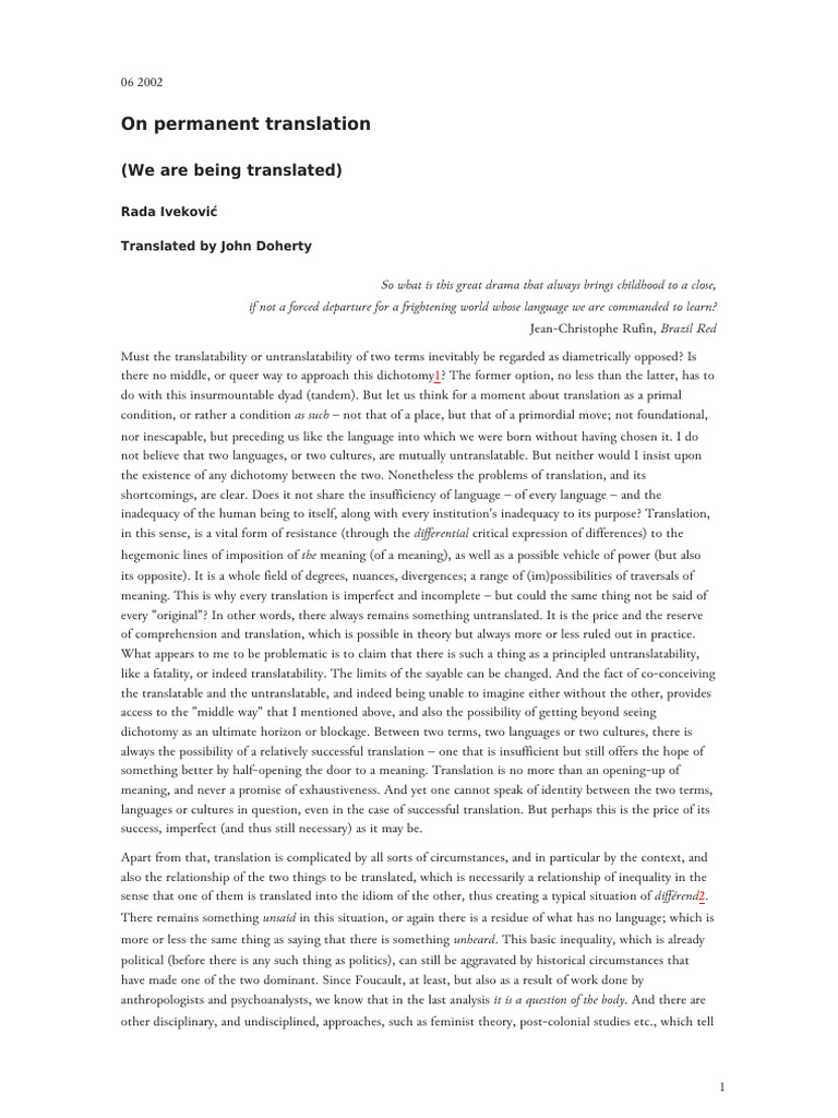 The Politics of Translation | PDF | Translations | Karma