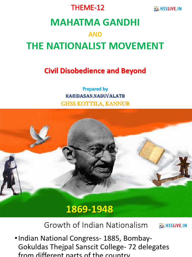 Gandhi's Role in India's National Movement | PDF | Mahatma Gandhi ...