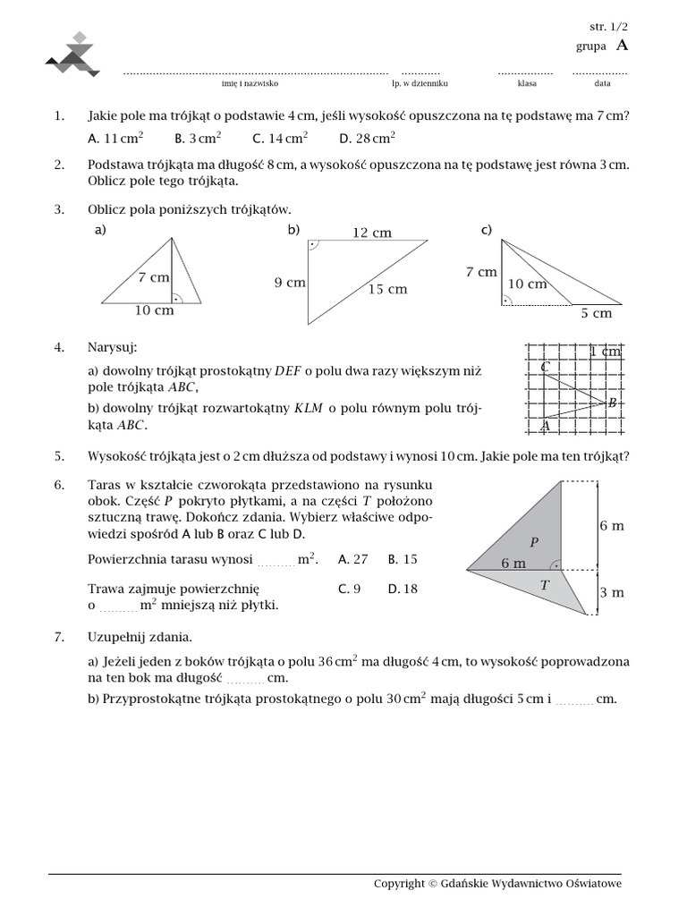 Pole Trójkata | PDF