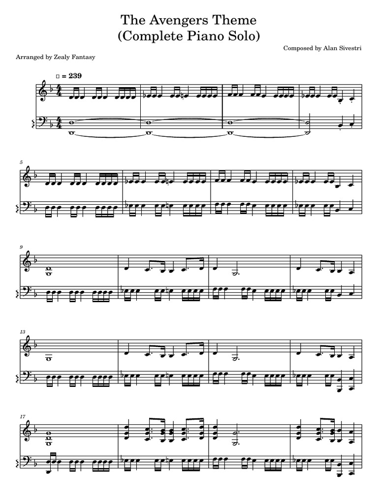 Avengers Theme | PDF | Musicology | Video Game Franchises