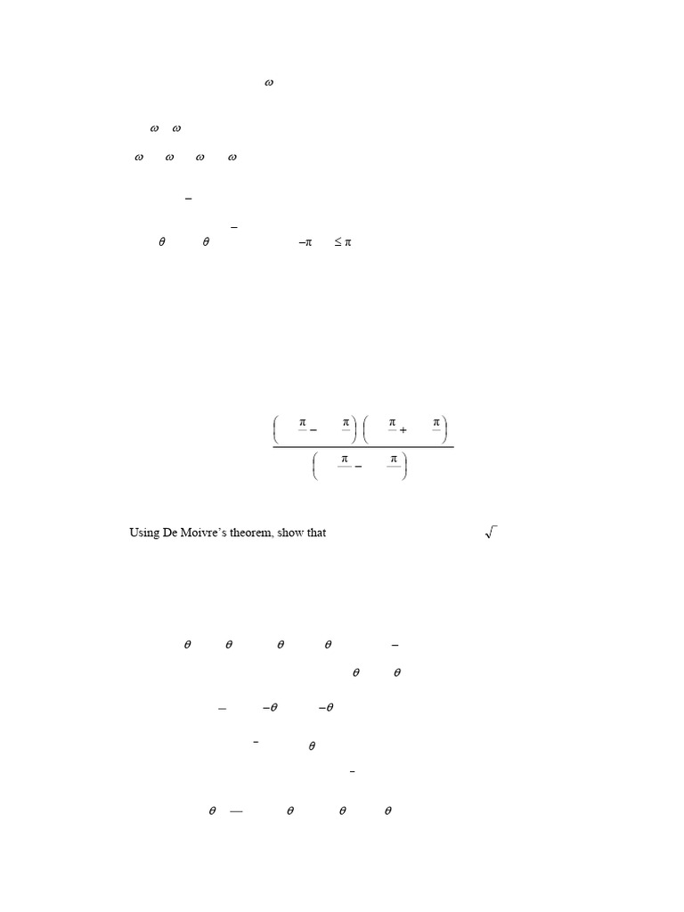 Complex Number Dalej HL Cw | PDF | Mathematical Objects | Mathematical Analysis
