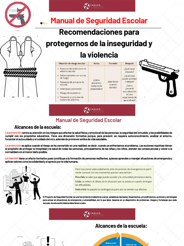 Seguridad Escolar Prevención Y Respuesta Pdf Valores Escuelas