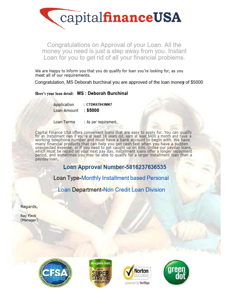Lending Documents Deborah $5000 Loan Amount | PDF | Loans | Payday Loan
