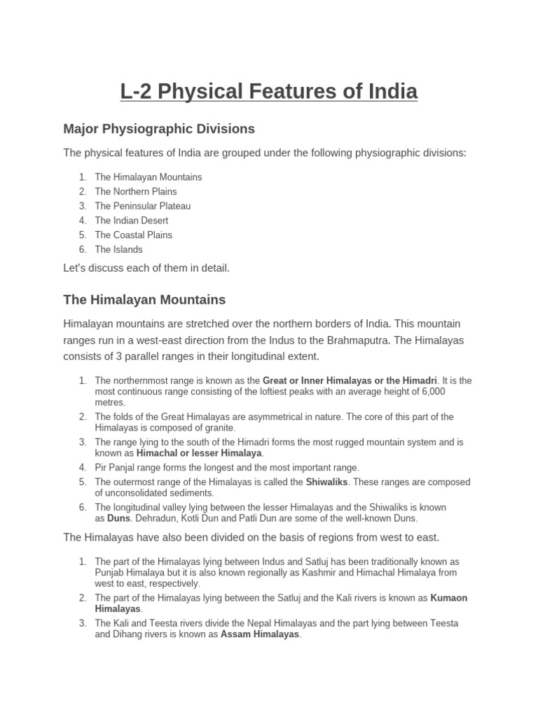 byjus l-2 geo | PDF | Himalayas | Earth Sciences