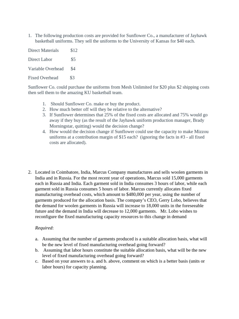 Tutorial Session 4 Questions-1 - 1 | PDF | Financial Economics | Marketing