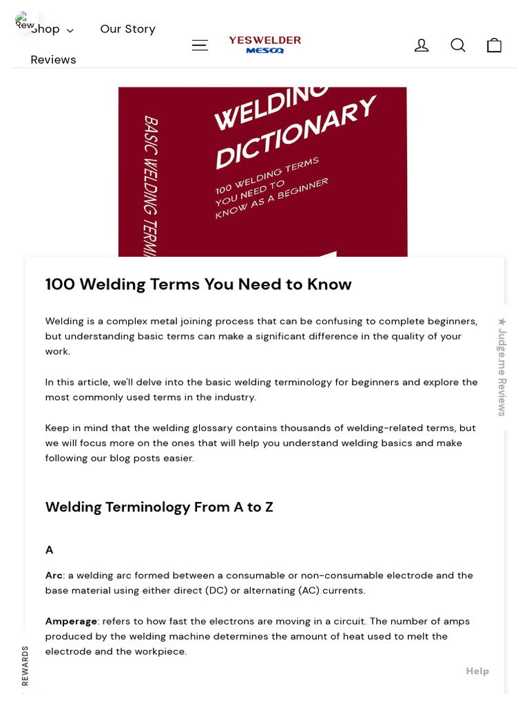 100 Welding Terms You Need To Know - YesWelder | PDF | Welding ...
