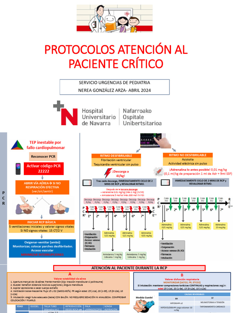 Actualización Protocolos Pediatria Paciente Critico (2024) | PDF ...