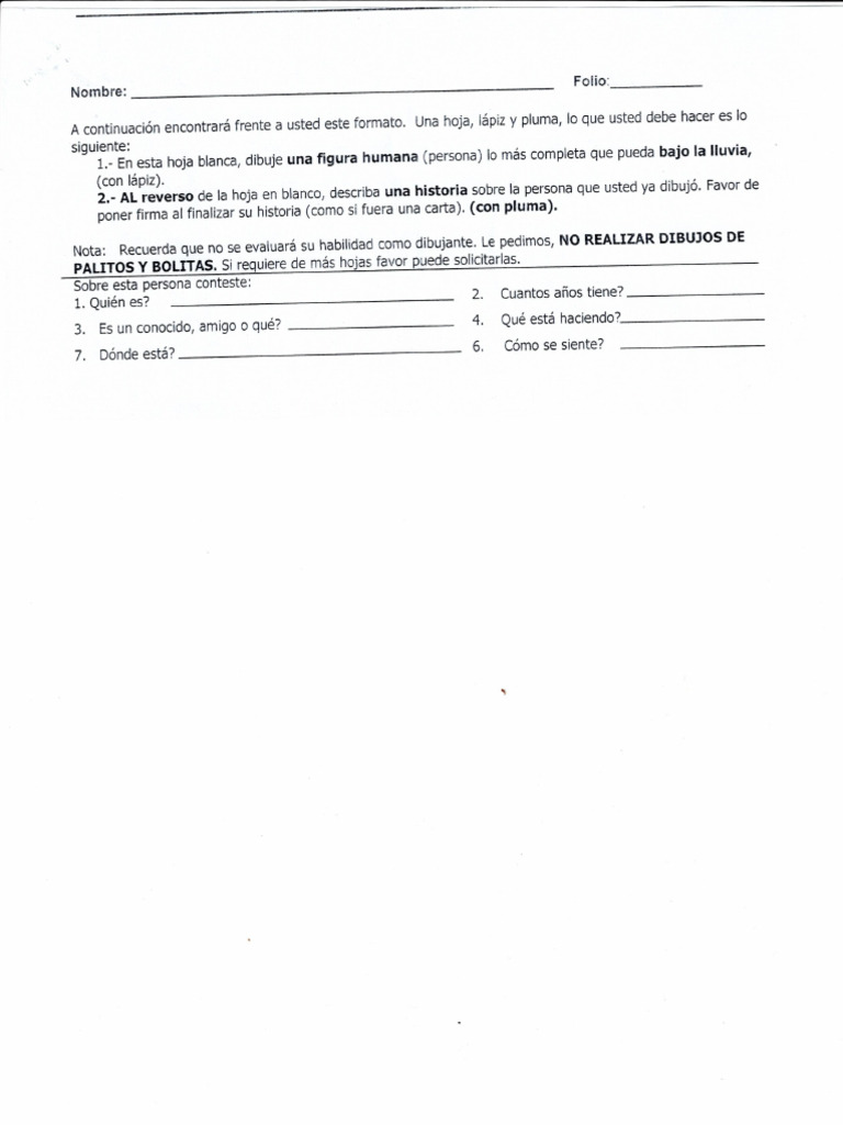 Instrucciones Dibujo | PDF