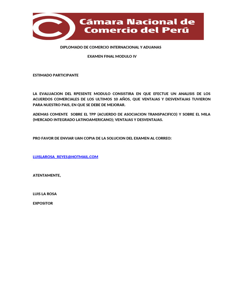 Examen Modulo 4 | PDF